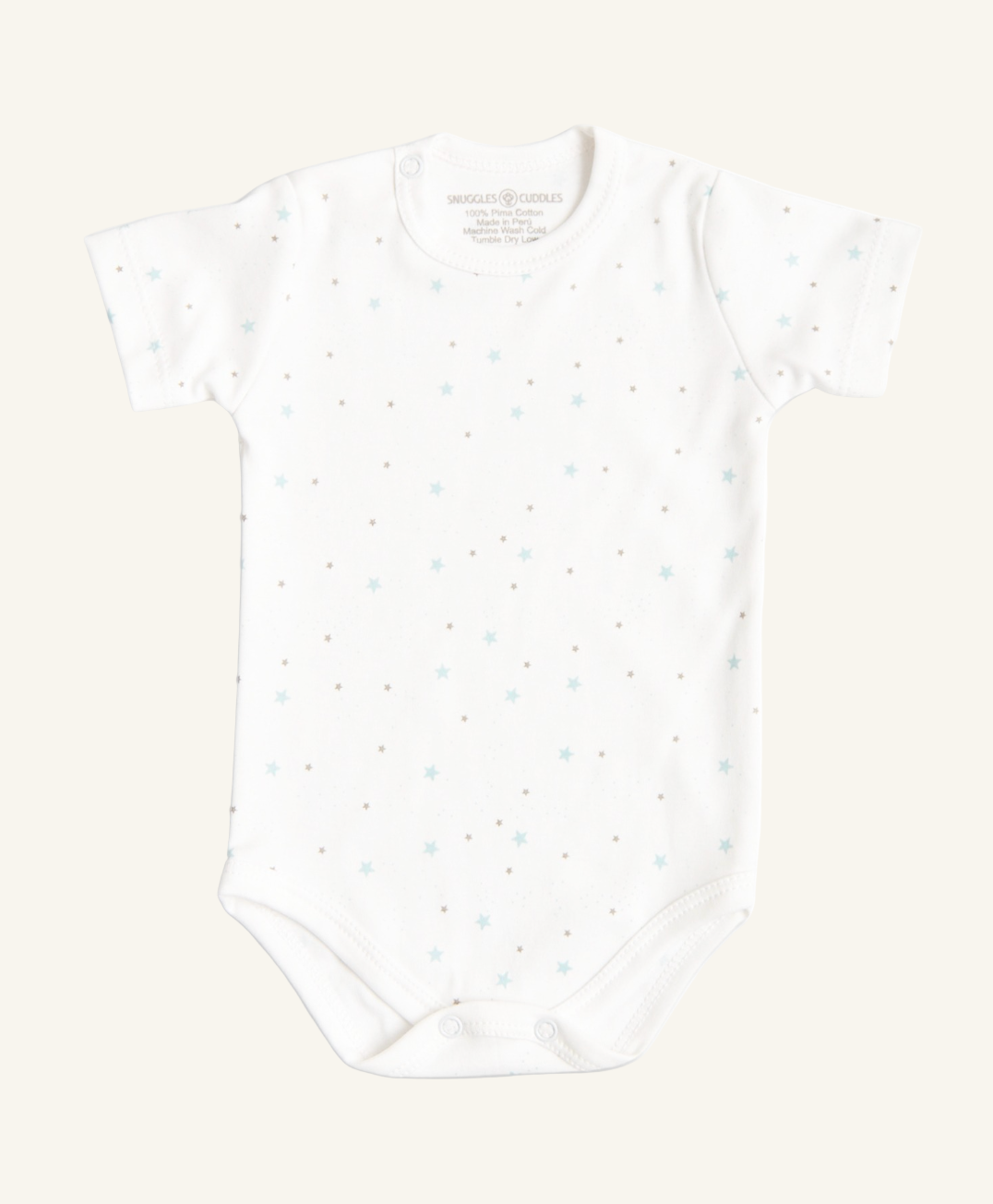 Stars Short Sleeve Bodysuit in 100% Pima Cotton – Snuggles N Cuddles